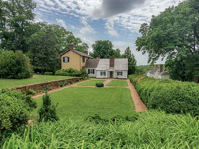 James Monroe's Highland offers lush, manicured grounds that make you feel like you've stepped straight into a history book, but a really pretty one.