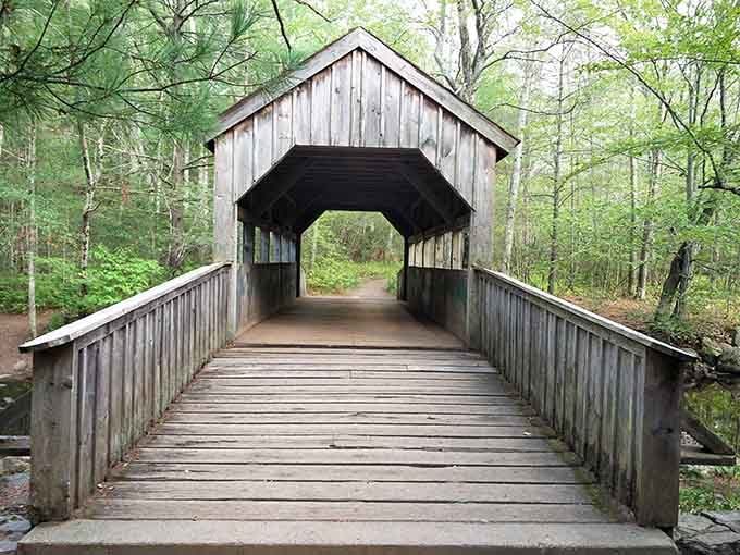 This covered bridge is so photogenic, your camera might actually thank you for bringing it here.