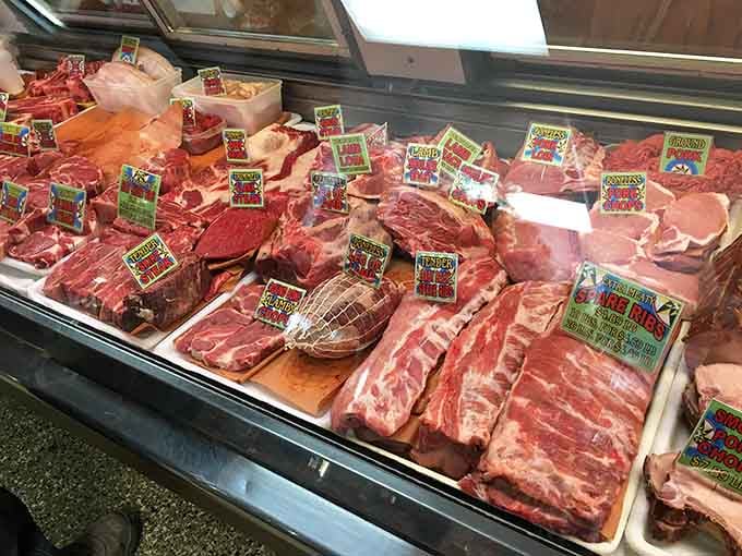 A butcher case so loaded with fresh cuts it makes every backyard grill master suddenly feel very inspired.