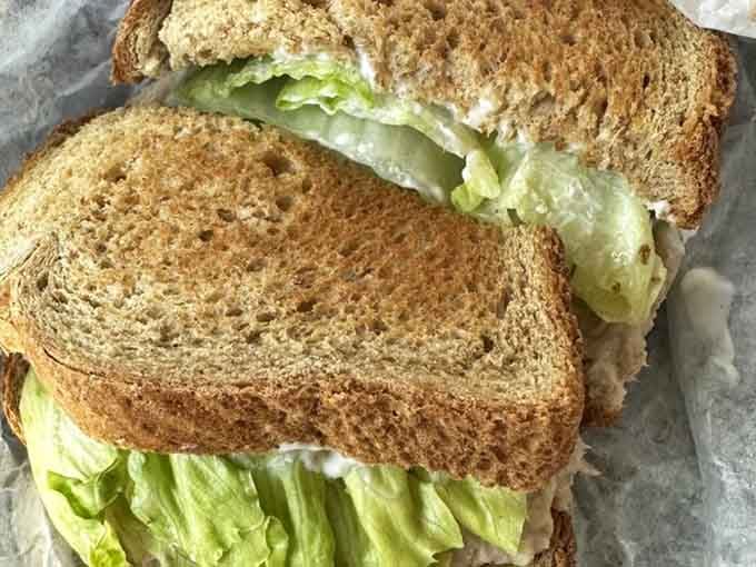 A tuna sandwich so honest and straightforward, it makes you wonder why you ever overthought lunch in the first place.