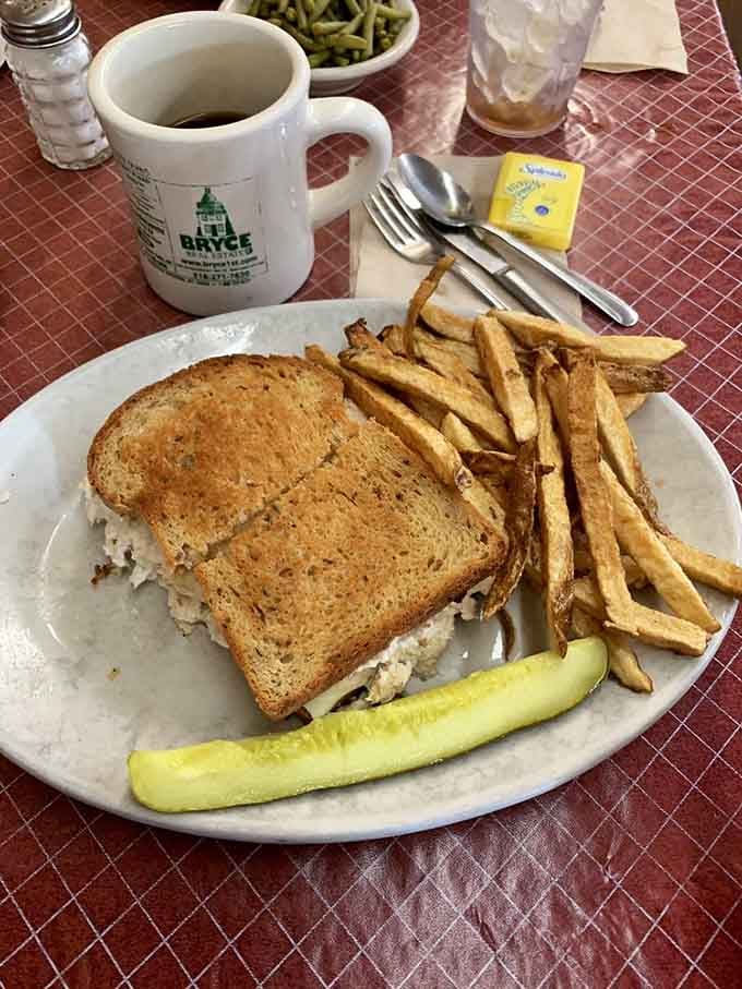 That tuna melt with fries proves that sometimes the simplest combinations create the most satisfying symphonies.