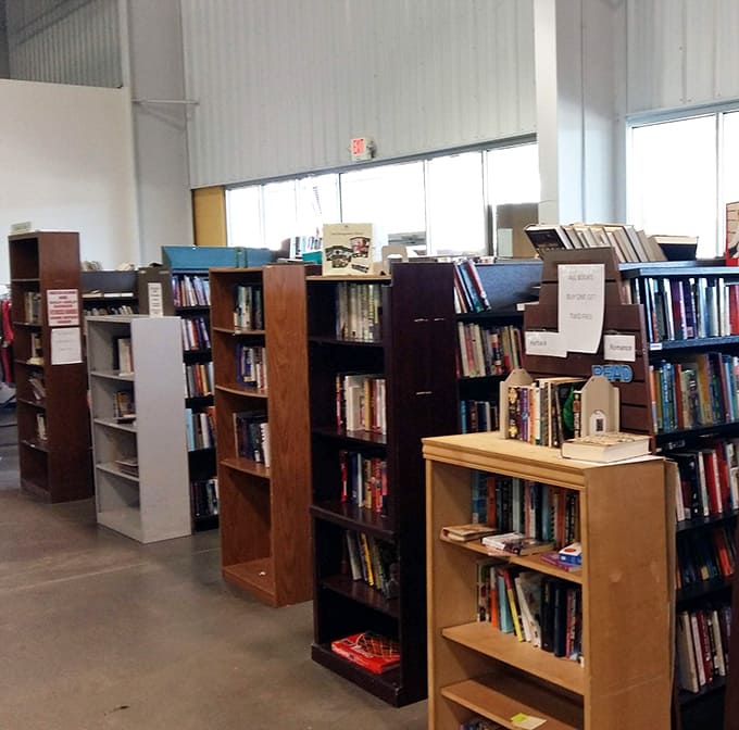 Shelves packed with novels, nonfiction, and everything in between, this book section is a reader's quiet paradise hiding in plain sight.