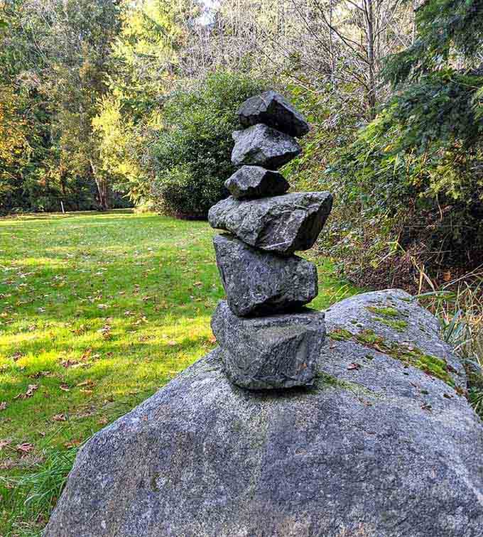 Somebody stacked these rocks with the patience of a saint and the balance of a circus performer, and honestly, we're all better for it.