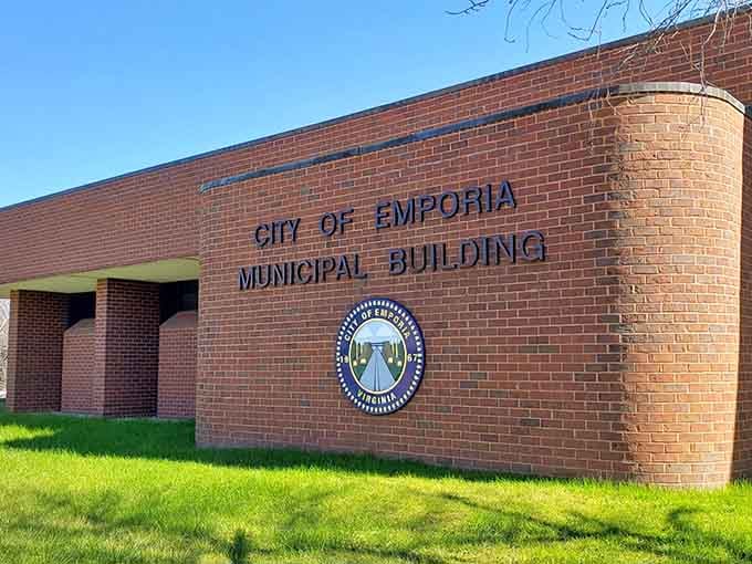 The City of Emporia Municipal Building, where local government actually feels local and not like a distant rumor.