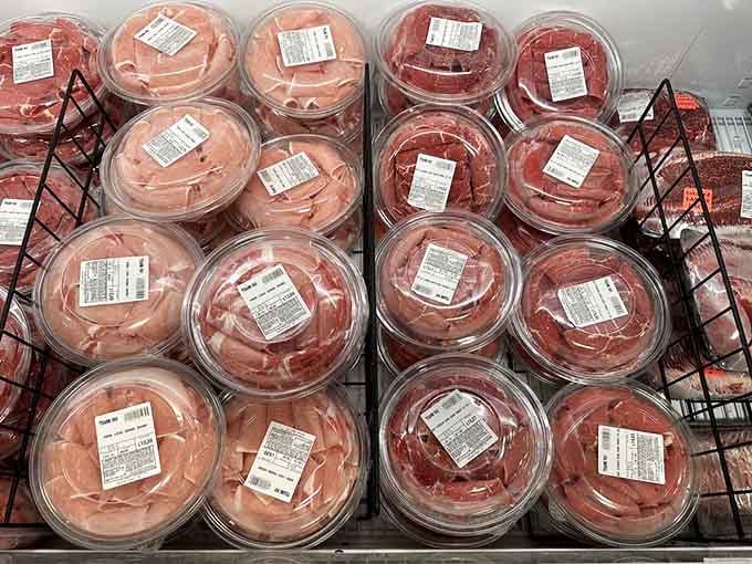 Neatly packed and ready for your next hot pot night. The meat selection here does not disappoint.