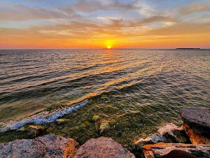 This sunset over Green Bay didn't come with a filter, and it absolutely did not need one.