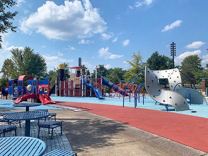 This playground means business. Florence invests in its kids, and the smiles here are completely free of charge.