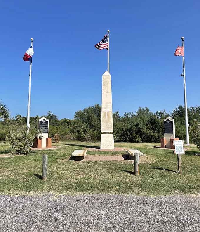 Three flags, one obelisk, and enough history to make you put your phone down for a minute.
