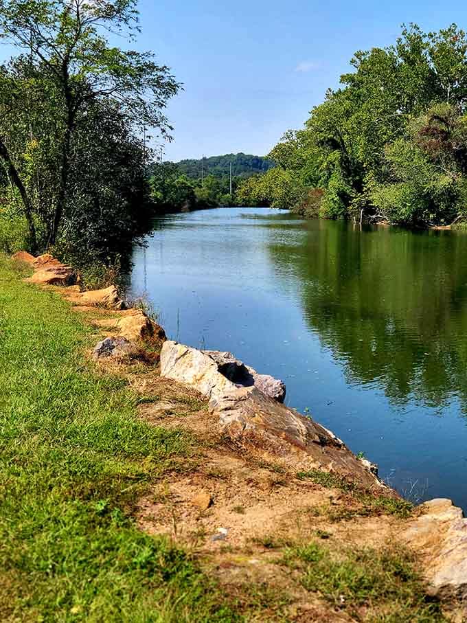 The Little Tennessee River moves through Franklin like it has nowhere to be and is perfectly happy about that.