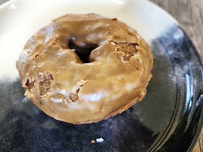 That maple blueberry donut is proof that some flavor combinations are less invention and more pure, edible destiny.