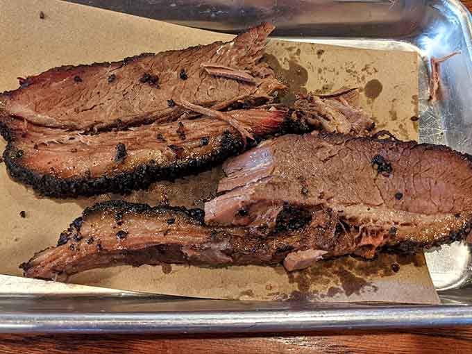 That dark, peppery bark on the brisket isn't decoration. It's the result of hours of honest, unhurried work.
