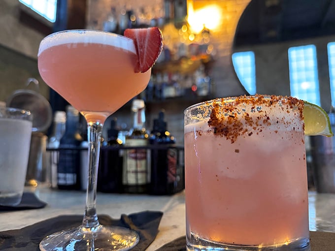Two pink cocktails walk into a bar, and suddenly everything else on the menu feels slightly less interesting.