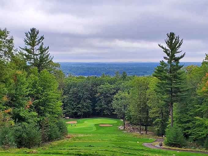Timberstone Golf Course serves up fairways and forest views that would make any golfer weep happily.
