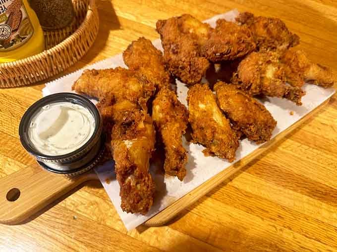 Golden, crispy, and served with ranch because some partnerships are just meant to be, like peanut butter and jelly.