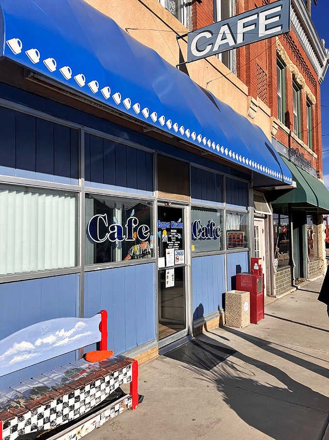 The Copper Kitchen's vintage awning beckons hungry travelers seeking authentic comfort food without the Instagram crowd.