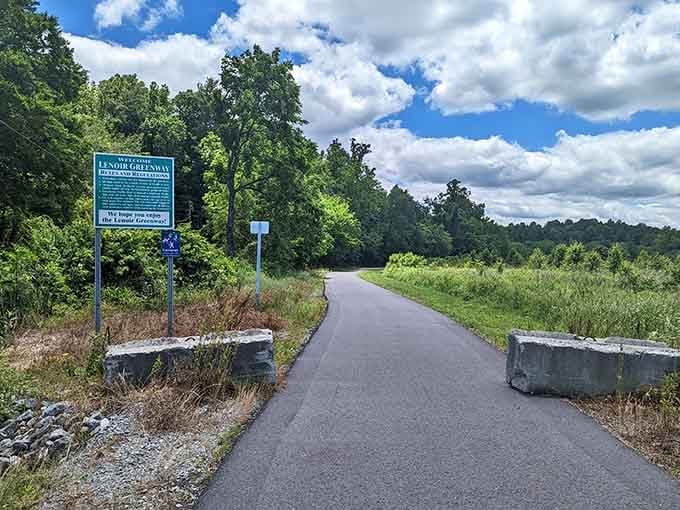 The Lenoir Greenway invites you to walk, breathe, and remember what fresh air actually feels like.