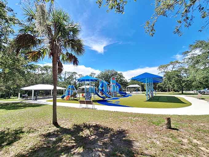 A playground that proves the best family fun doesn't need a mascot or admission ticket.