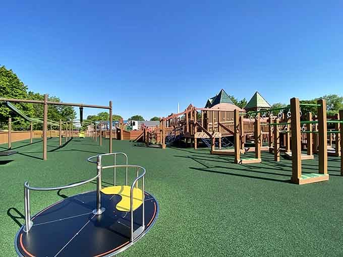This playground at the Tree House of Lititz Foundation is so impressive, adults secretly want a turn too.