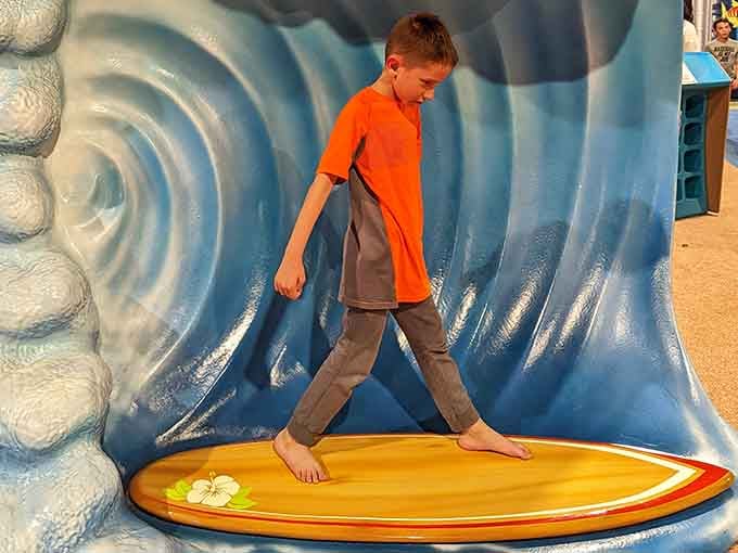Catching a wave in landlocked Louisville? This kid is living proof that imagination beats geography every time.
