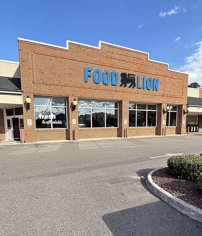 Even the Food Lion here feels like a neighborhood institution, because in Mathews, everything eventually becomes one.