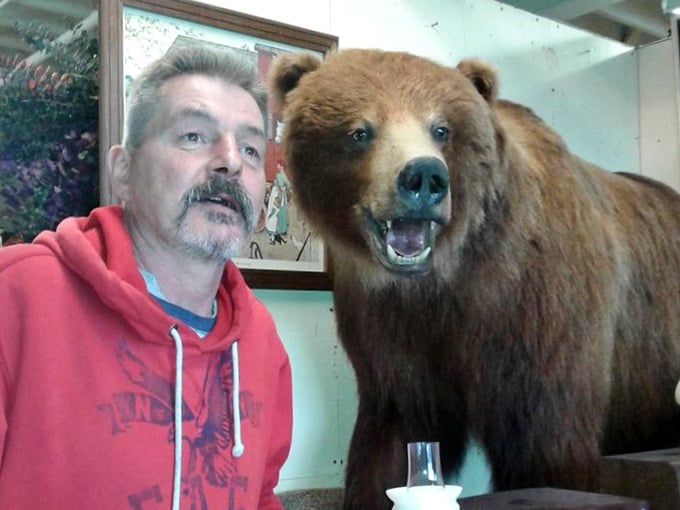 Even the bear looks surprised by how much good stuff is packed into this place.