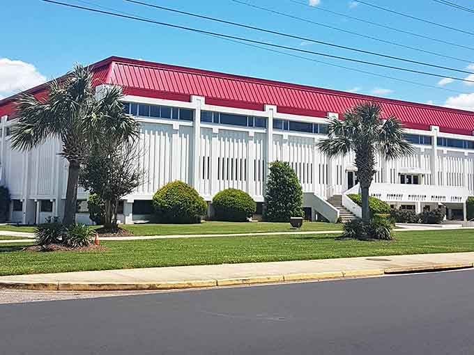 The Smith-Hammond-Middleton Memorial Center stands tall, a reminder that Orangeburg takes its community spaces seriously.
