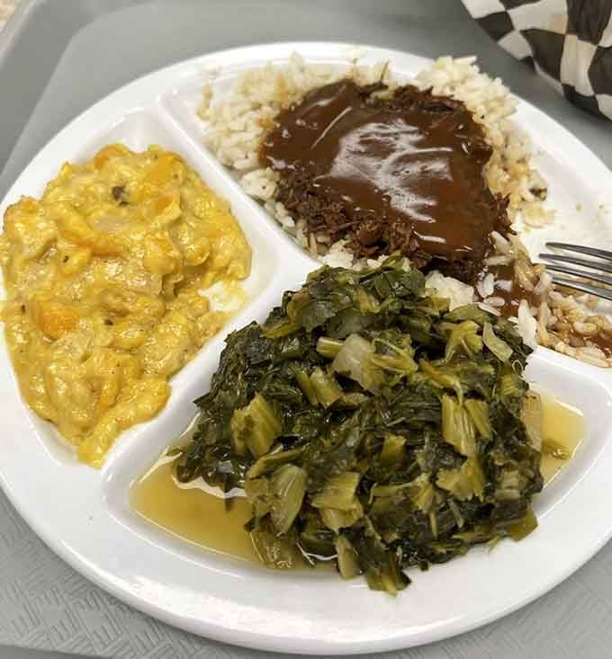 Beef tips and gravy over a generous bed of rice make for a comforting Southern meal that's hard to beat.