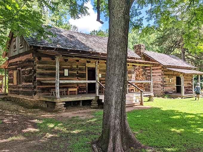 These historic log cabins at Hagood Mill have seen more South Carolina history than most textbooks ever will.