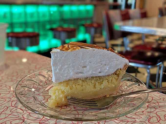 That lemon meringue pie topping is so perfectly golden, it looks like a little edible cloud of joy.