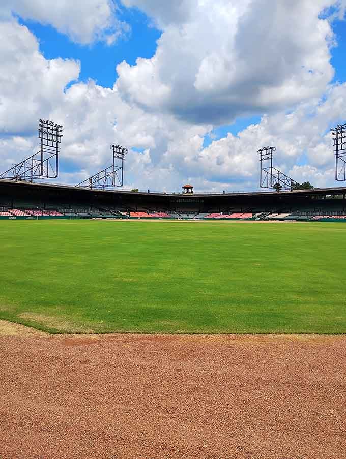 This outfield has seen more legendary moments than your entire Netflix queue, and it doesn't need CGI to impress you.