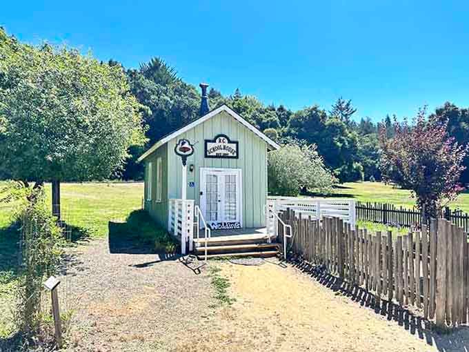The little schoolhouse on the Roaring Camp grounds proves that even the supporting cast here has serious charm and character.