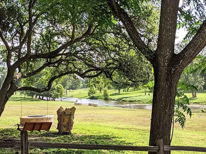 Pace Park's shady trees and creek views are the kind of scenery that makes you cancel your afternoon plans.
