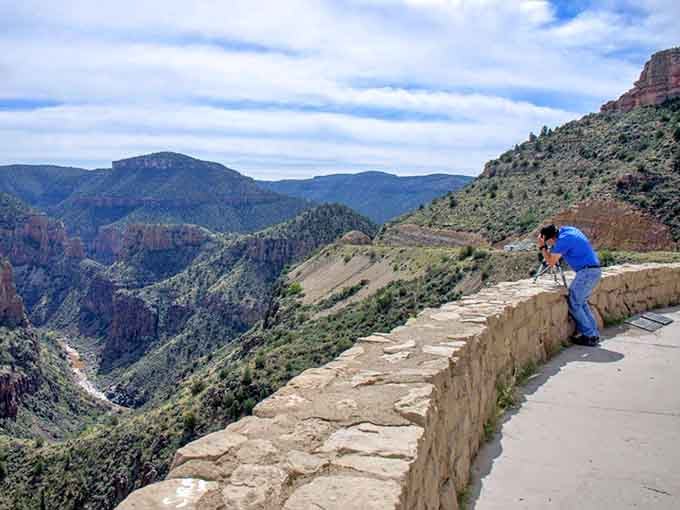 Sometimes the best seat in the house requires nothing more than a sturdy wall and willingness to simply stop and stare.