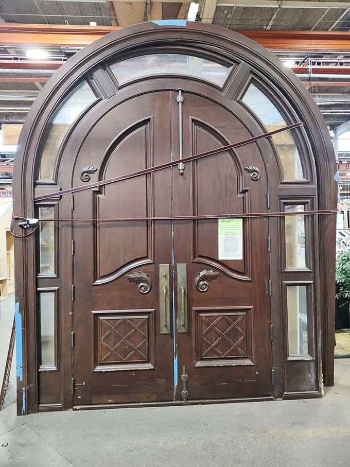 Somewhere out there, a grand old building is missing its front doors, and they ended up here looking absolutely magnificent.