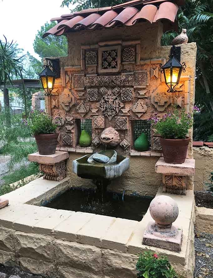 This garden fountain is so charming and detailed that you'll stand in front of it longer than you planned. Much longer.