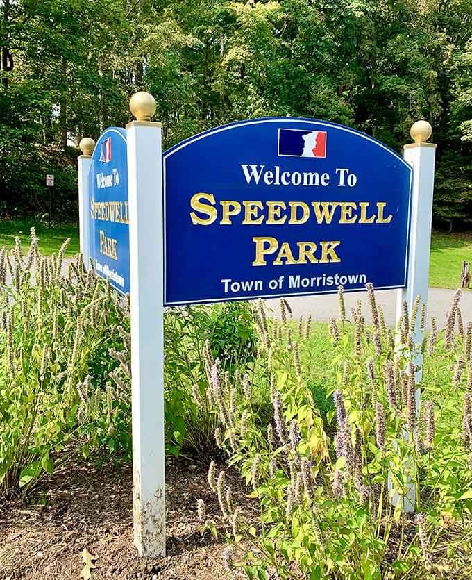 The welcome sign at Speedwell Park sets the tone perfectly. Friendly, no-nonsense, very New Jersey.