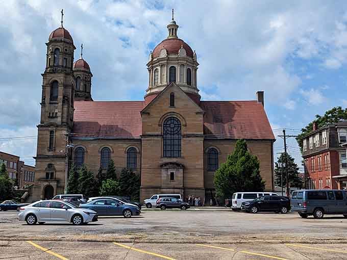 St. Peter Catholic Church's stunning domes add European elegance to the skyline without the transatlantic airfare costs.