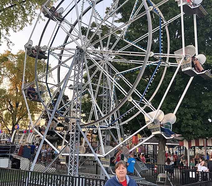 The Ferris wheel at Stricker's Grove turns slowly, but the smiles it creates happen fast.
