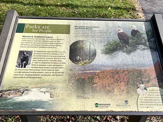 Parks are for people, said the sign. Maurice K. Goddard made sure Pennsylvania took that seriously.