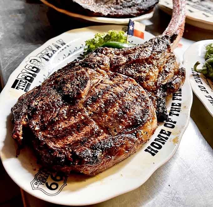 That tomahawk ribeye isn't just a steak. It's a statement on a plate.