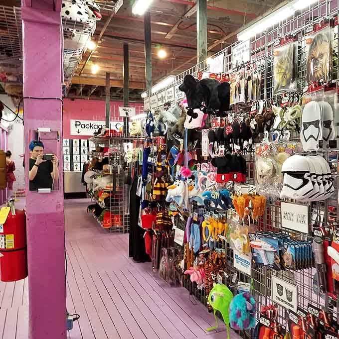 Star Wars masks meet vintage wigs in a glorious collision of costume chaos that'll make any party legendary.