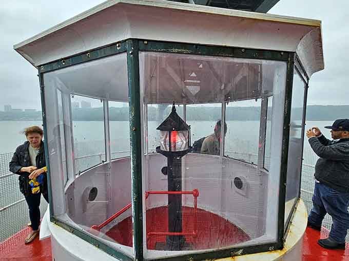 The lantern room at the top is cozy, historic, and worth every step of that spiral climb.