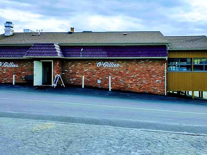 Purple awning announces good times ahead, because any restaurant confident enough to go purple deserves your attention.