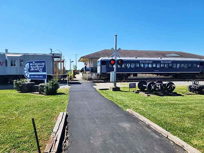 The Bluegrass Scenic Railroad and Museum, where the golden age of train travel pulls back into the station and waves hello.