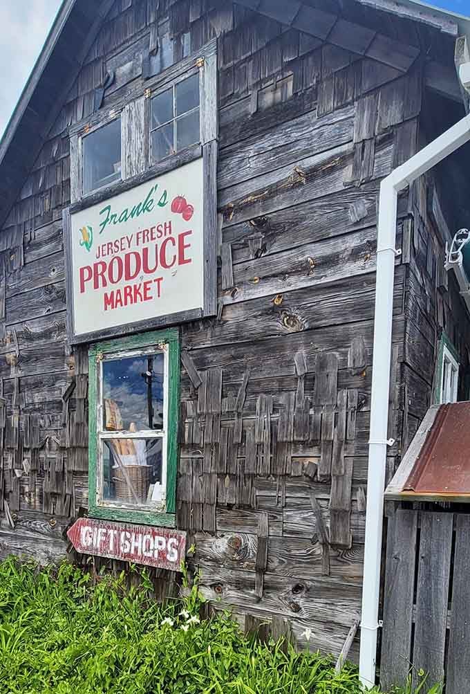 Frank's Jersey Fresh Produce Market proves that even fishing villages need their vegetables, housed in gloriously weathered wood.