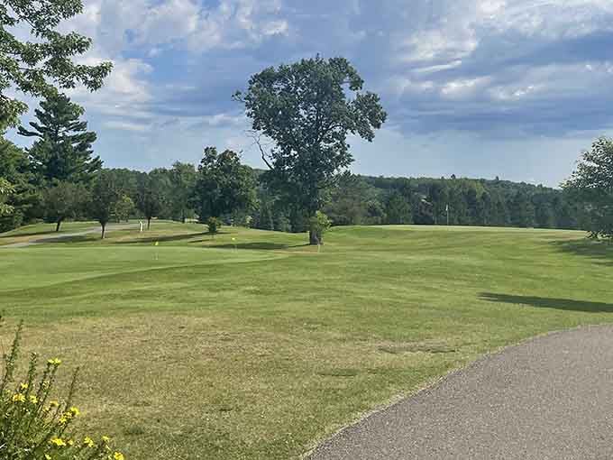 Rolling greens meet towering trees on courses that make losing golf balls almost feel worth it.