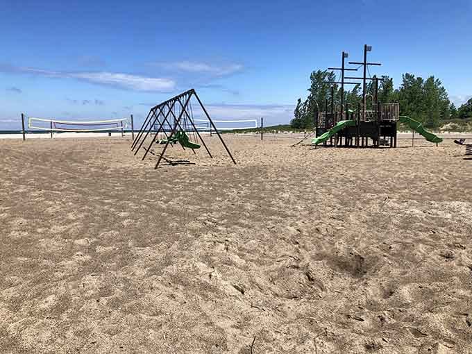 Where sandcastles meet ship decks, and kids' imaginations set sail for adventure.