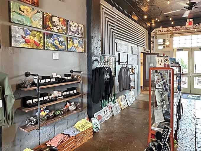 From Mickey Mouse pins to vintage artwork, the gift shop is basically a love letter to everything Disney ever created.