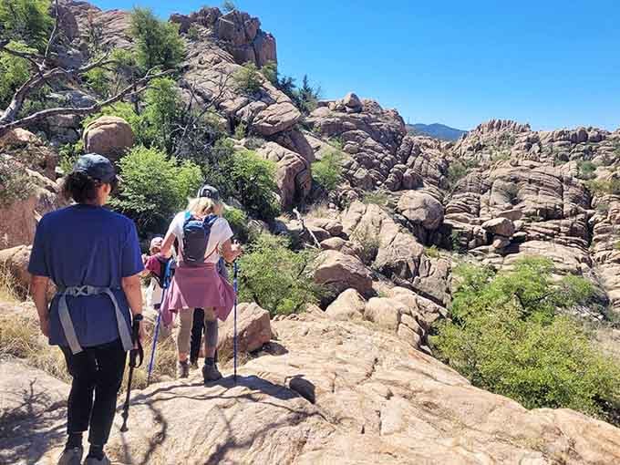 The trail doesn't ask if you're ready. It just keeps getting more spectacular around every corner.