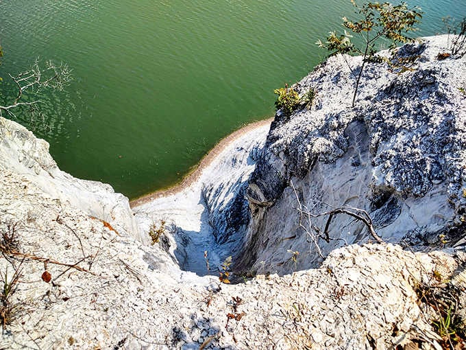The sheer face of these cliffs proves Mother Nature doesn't need a ladder to reach impressive heights.